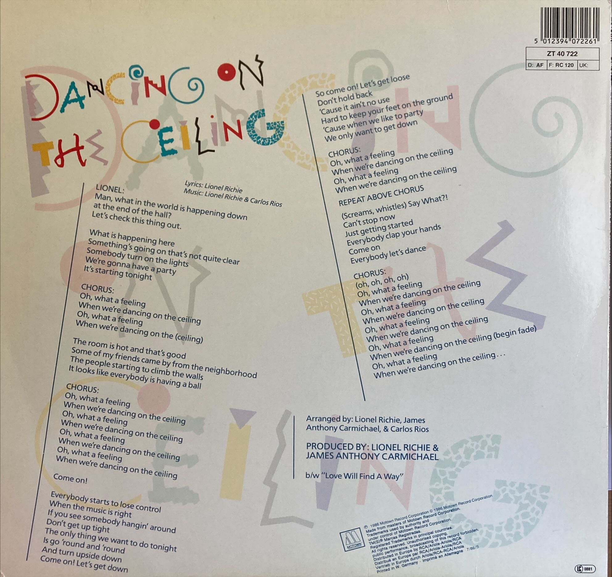 Lionel Richie - Dancing On The Ceiling - Yuppe Fish - Platenzaak & DJ ...